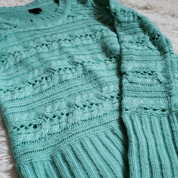 bebe | Sweaters | Bebe Long Sleeve Eyelet Sweater | Poshmark